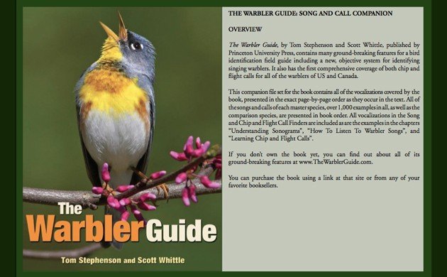 The Warbler Guide Song and Call Companion: A Review and a Little More ...